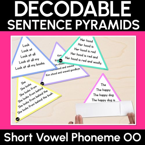 SHORT VOWEL PHONEME SHORT OO WORDS - Decodable Sentence Pyramids ...