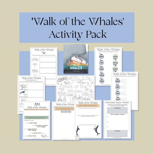 'Walk of the Whales' Activity Pack - Mrs Learning Bee