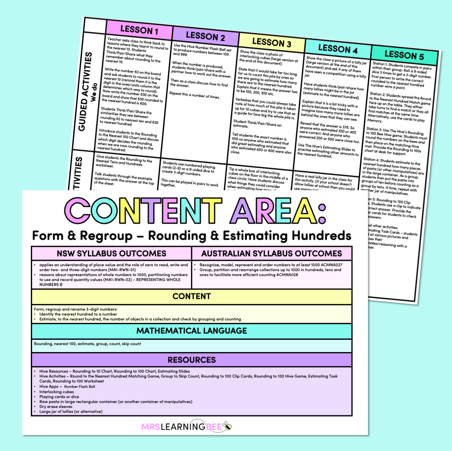 Rounding & Estimating Numbers - Grade 1 & 2 Program - Mrs Learning Bee