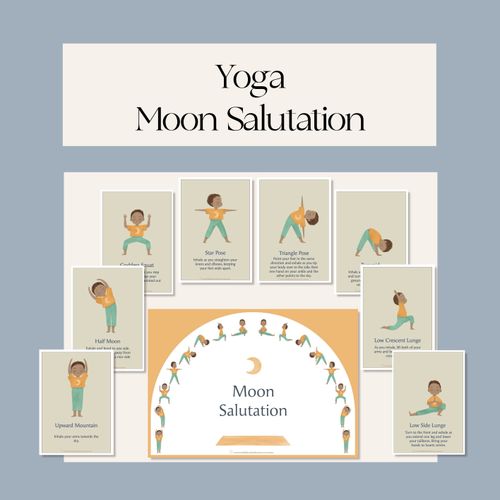 Yoga Moon Salutation Pack Mrs Learning Bee